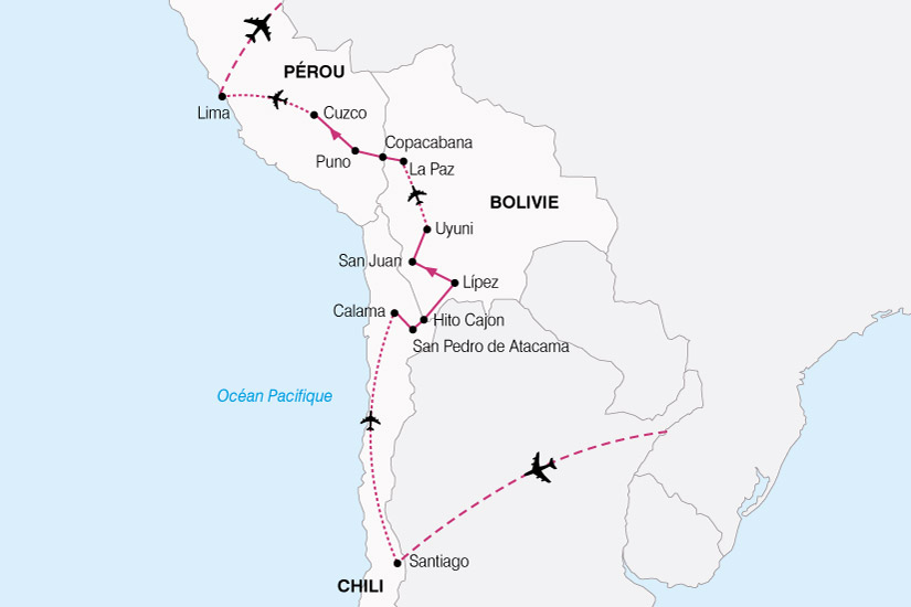 Circuit Chili, Bolivie et Perou, Bolivie, Chili, Perou avec Voyages ...